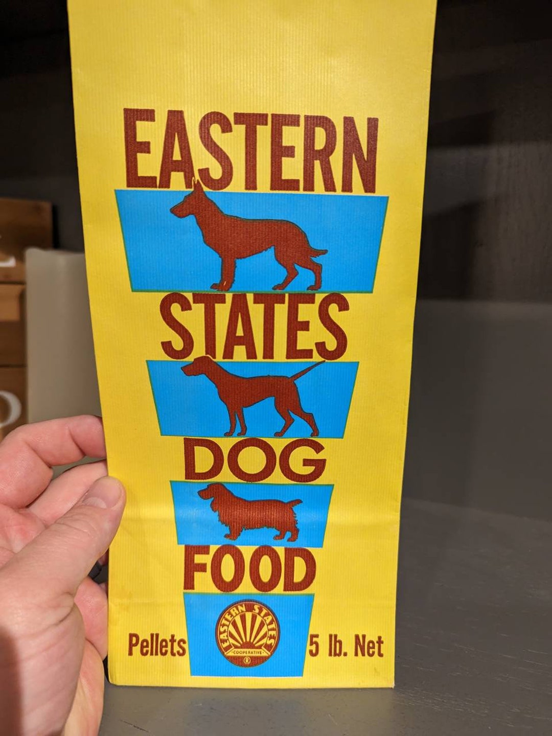 Original 1960s Eastern States Dog Food Paper Food Sack - Old Original ...