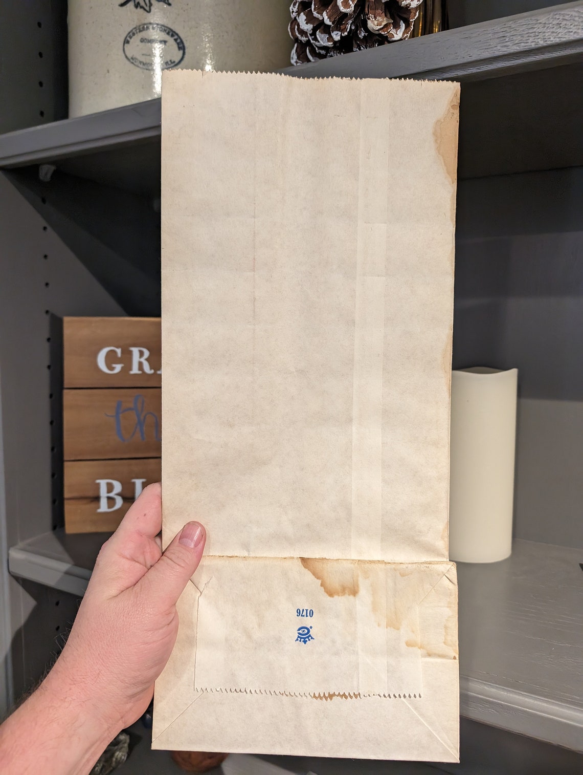 1960s 1970s Party Ice Cubes Paper Sack - Old Original Kitchen Bar Decor ...