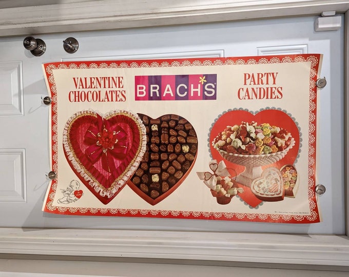 Large 1966 Brach's Candy Valentine's Day Candies Treats Display ...