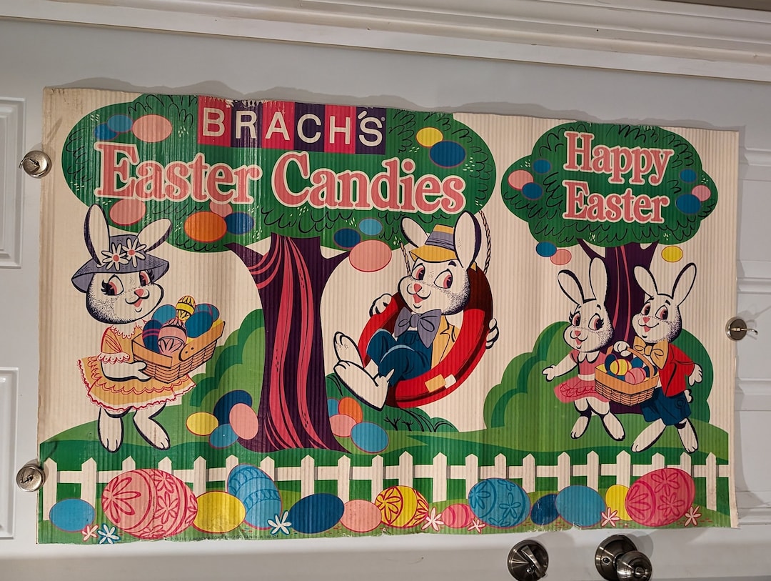 Large 1973 Brach's Candy Easter Candies Treats Display Original Grocery ...