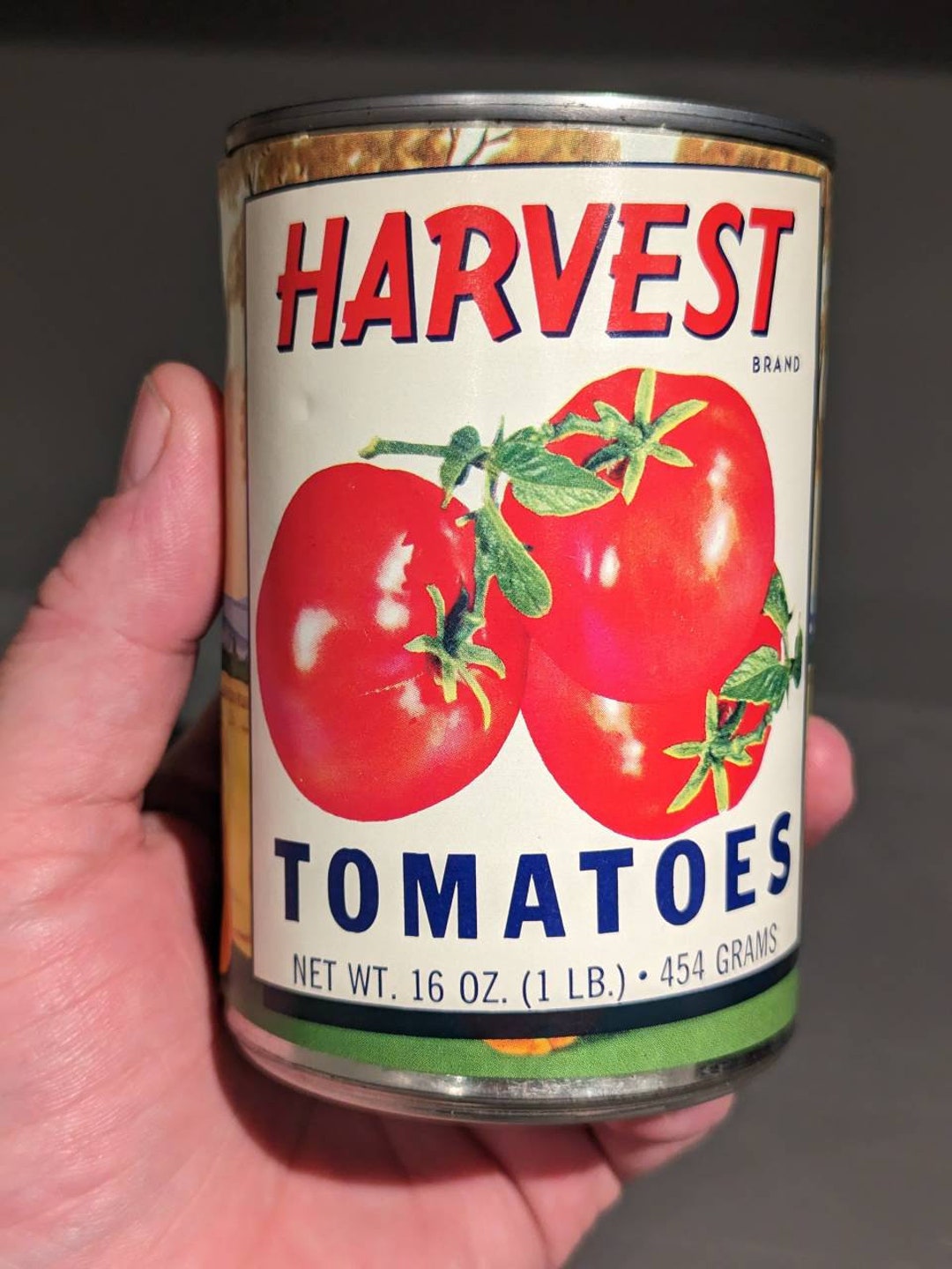 Vintage 1980s 1981 Harvest Tomatoes Can Food Can Label on Can - Cool ...