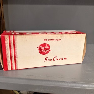 1940's Fresh Frozen Ice Cream Box Vintage Theatre or - Etsy