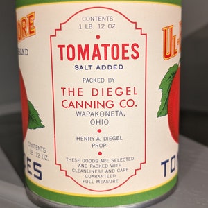 1930s 40s Ul-eat-more Tomatoes Can Label on Can Original Vintage Diegel ...