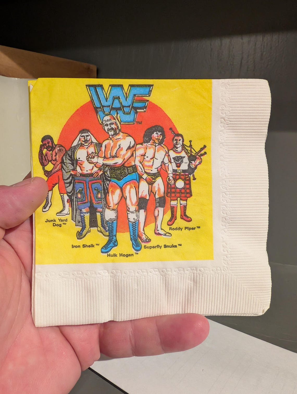 NOS 1985 WWF Happy Birthday Plate Themed Birthday Paper Plate Original ...