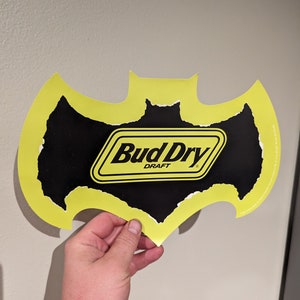 Original 1991 Budweiser Beer Die Cut Halloween Bat Display Poster Sign ...