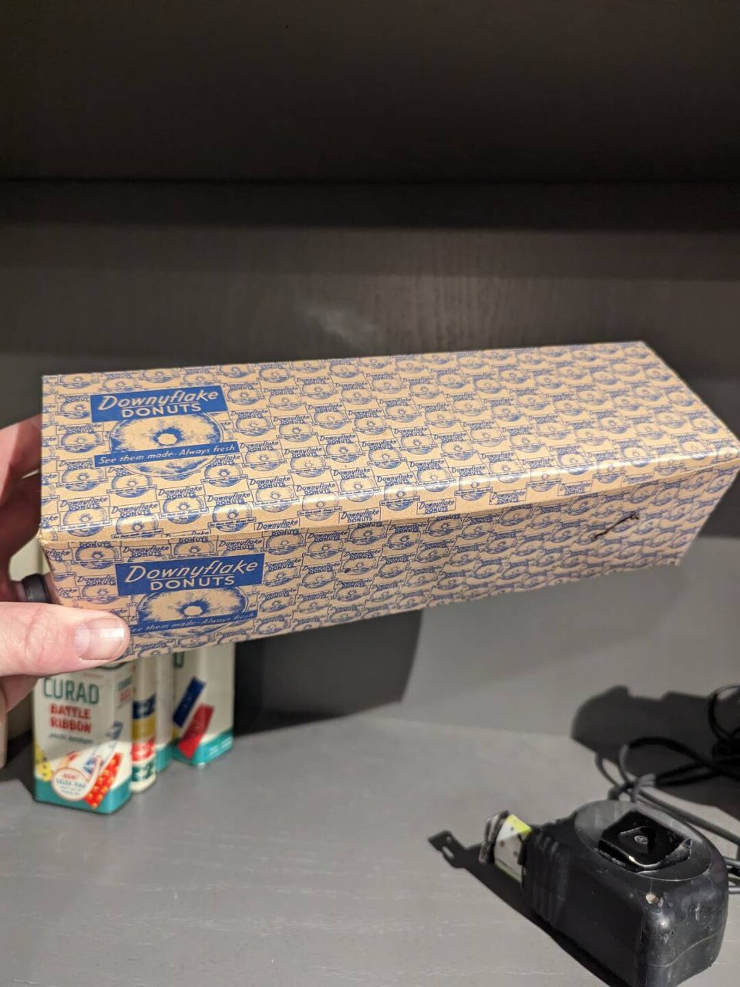 1940's Downyflake Doughnuts Box Old & Original Bakery - Vintage Carton ...