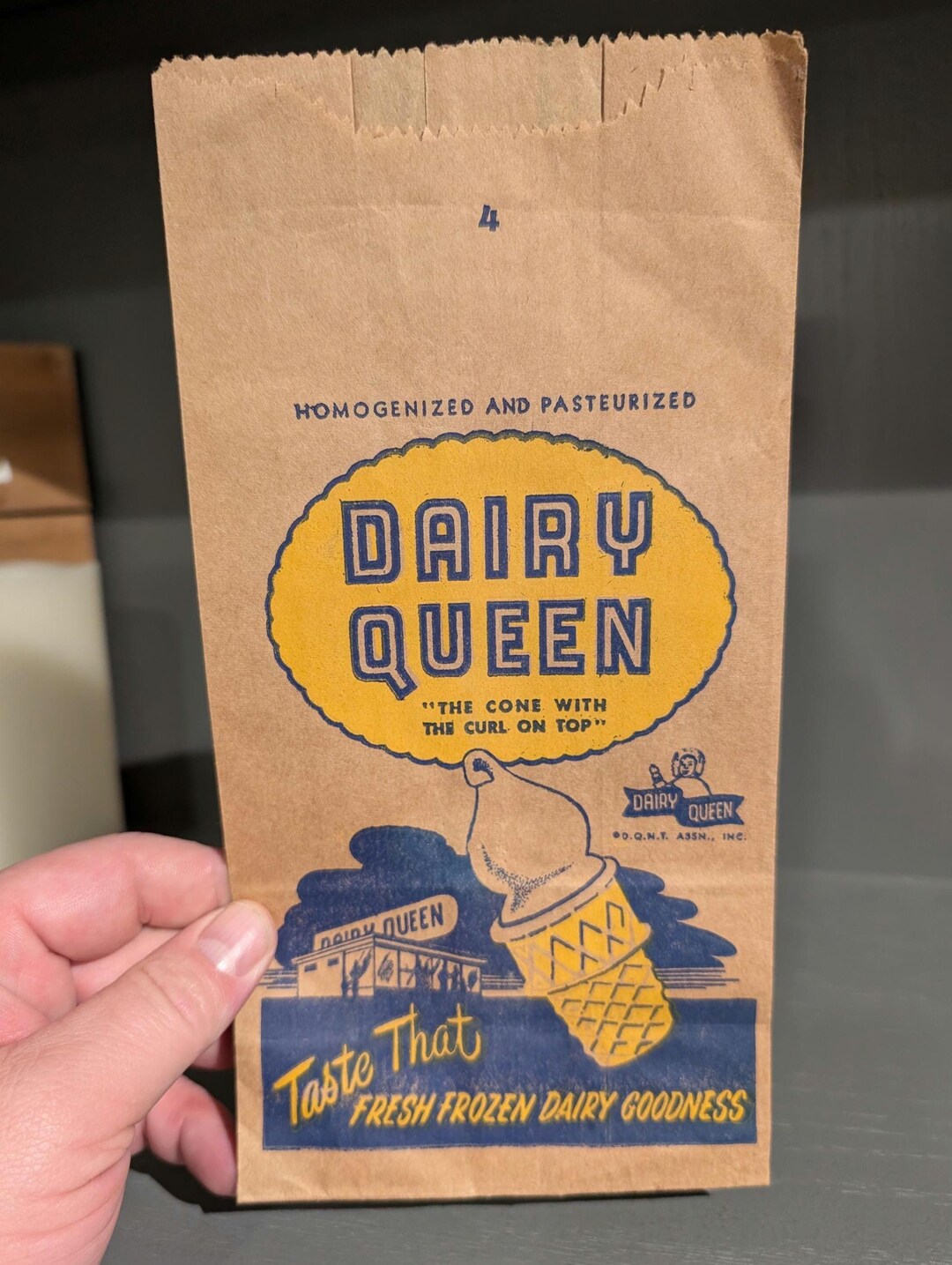 1940s 50s Dairy Queen Home-pack Taken Home Bag Sign - Old & Original ...