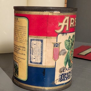 1920s Arsenal Brand Peas Can Label on Can Original Vintage - Food ...