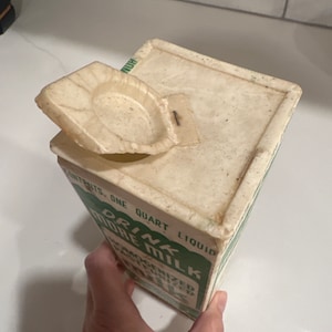 1940's Waxed Homogenized Pasteurized Milk Carton or Container “drink ...