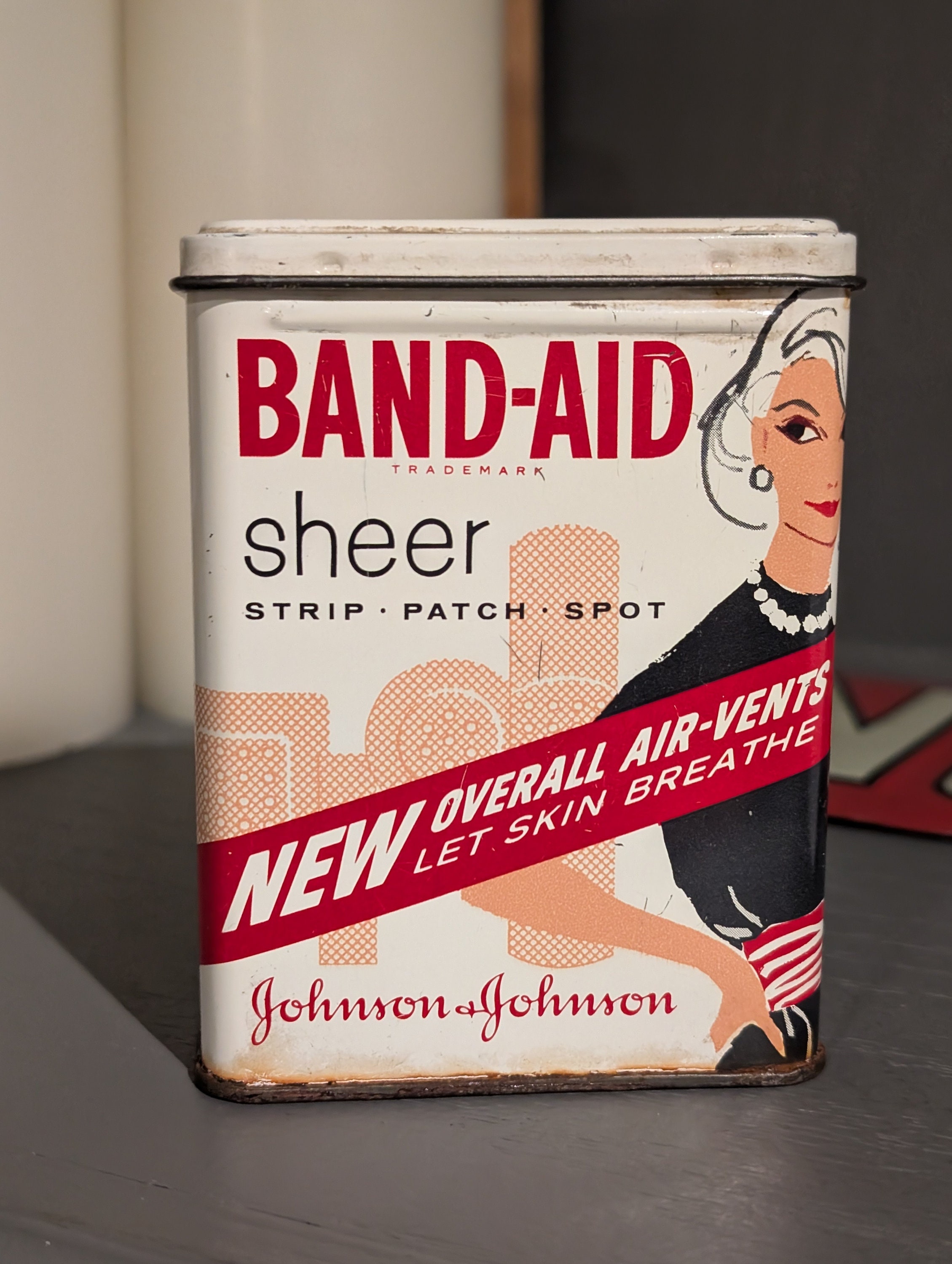 Original Vintage 1960's Band-aid Sheer Tin - Empty - Johnson & Johnson ...