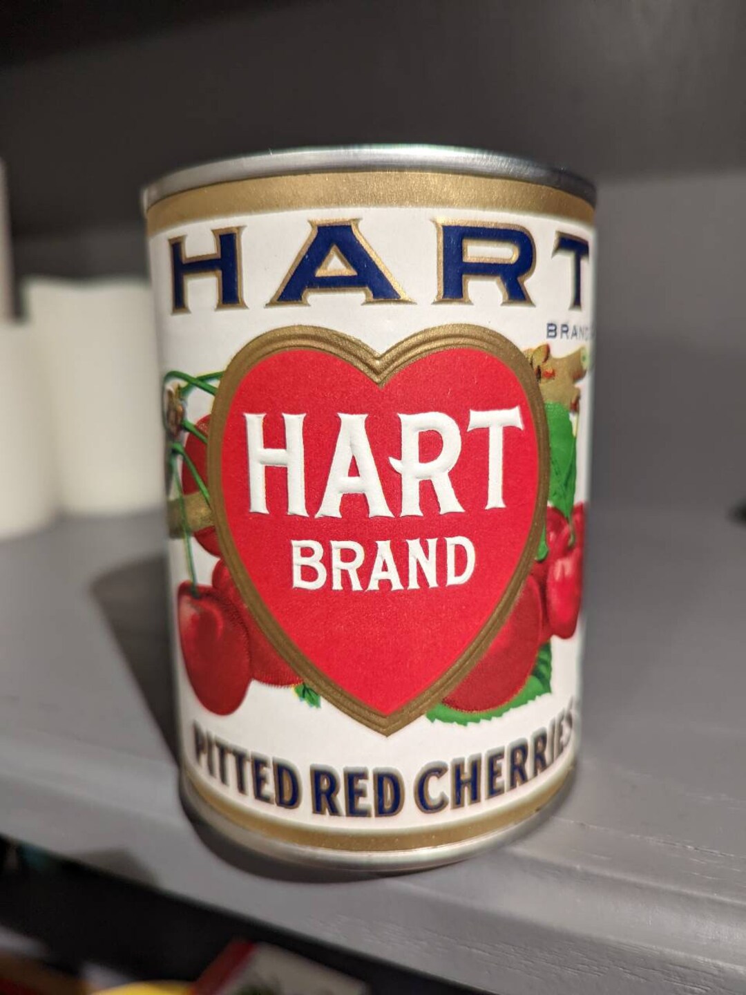 1920's 30s Hart Brand Red Cherries Can Label on Can Original Vintage ...