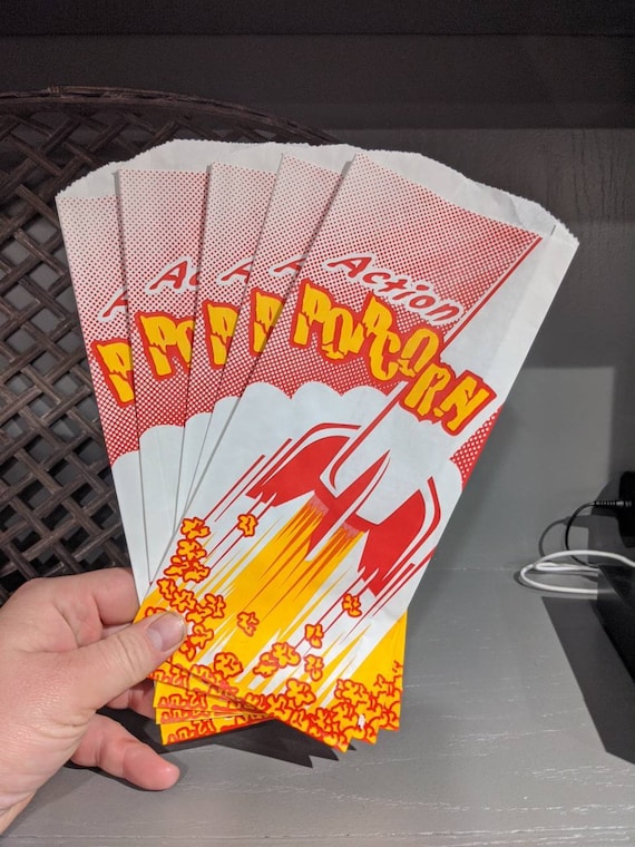 Modern Action Popcorn Rocket Pop Corn Bag Lot of 5 | Etsy