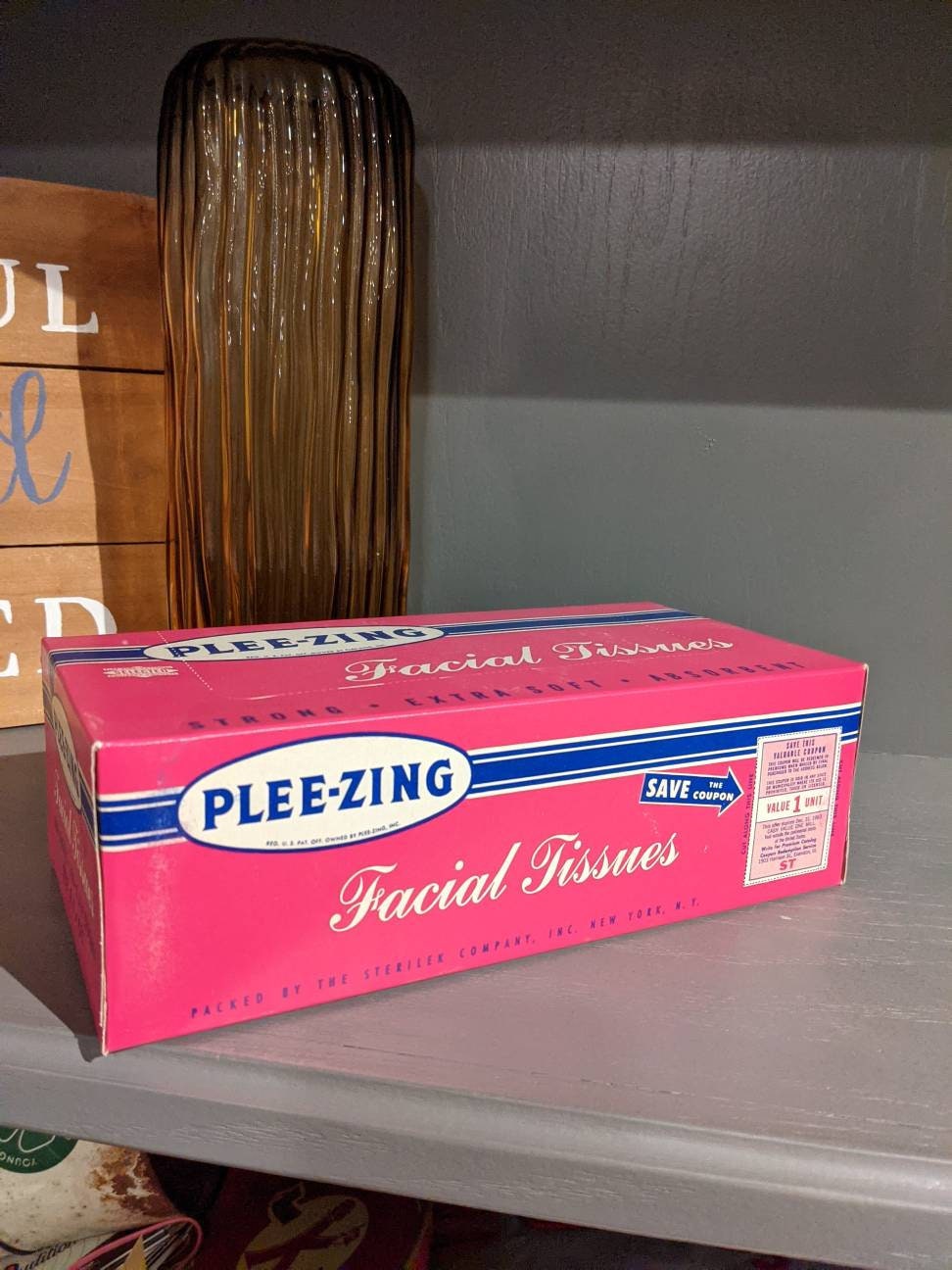 NOS Original Vintage 1963 Plee-zing Facial Tissues- Old School Supplies ...