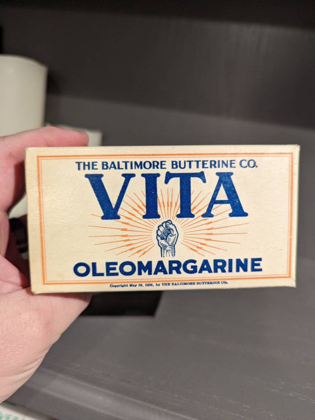 1920's Vita Oleomargarine Old & Original Kitchen Country Store Decor ...