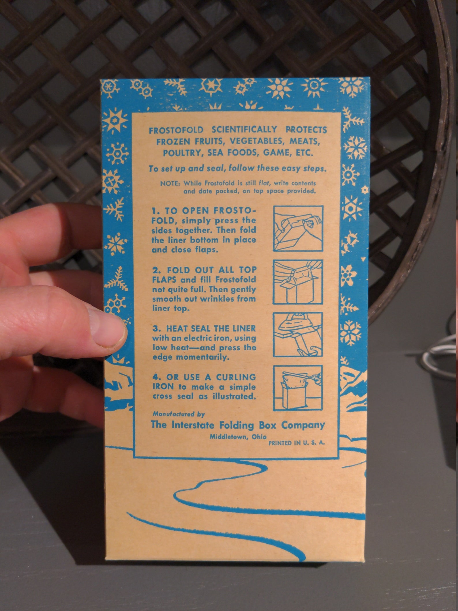 1940's Eskimo Frostofold Freezer Box Frozen Food Canning - Etsy