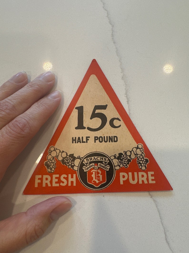 1930s-1940s Brach's Candy Candies Price Signs Price Tags Original ...