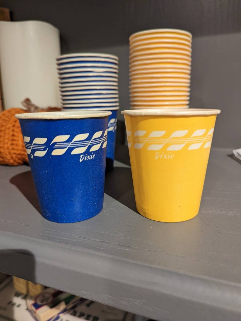 NOS 1960's Retro Dixie Waxed Paper Cup Old & Original - Etsy