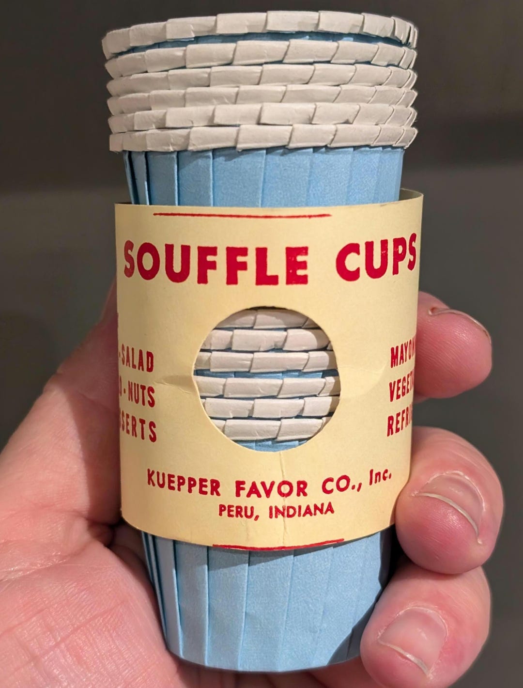 1960s 70s Souffle Cups Pleated Cups - Old & Original Kitchen Country ...