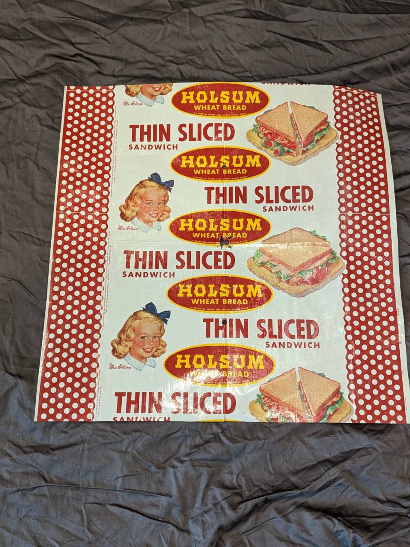 1940's-60's Vintage Bread Wrappers- Display Loaf - Bakery - Old ...