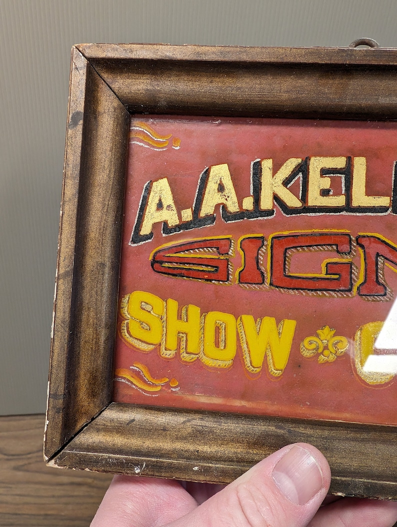 Old Original 1900's AA Keller Signs & Show Cards Cardboard Sign ...