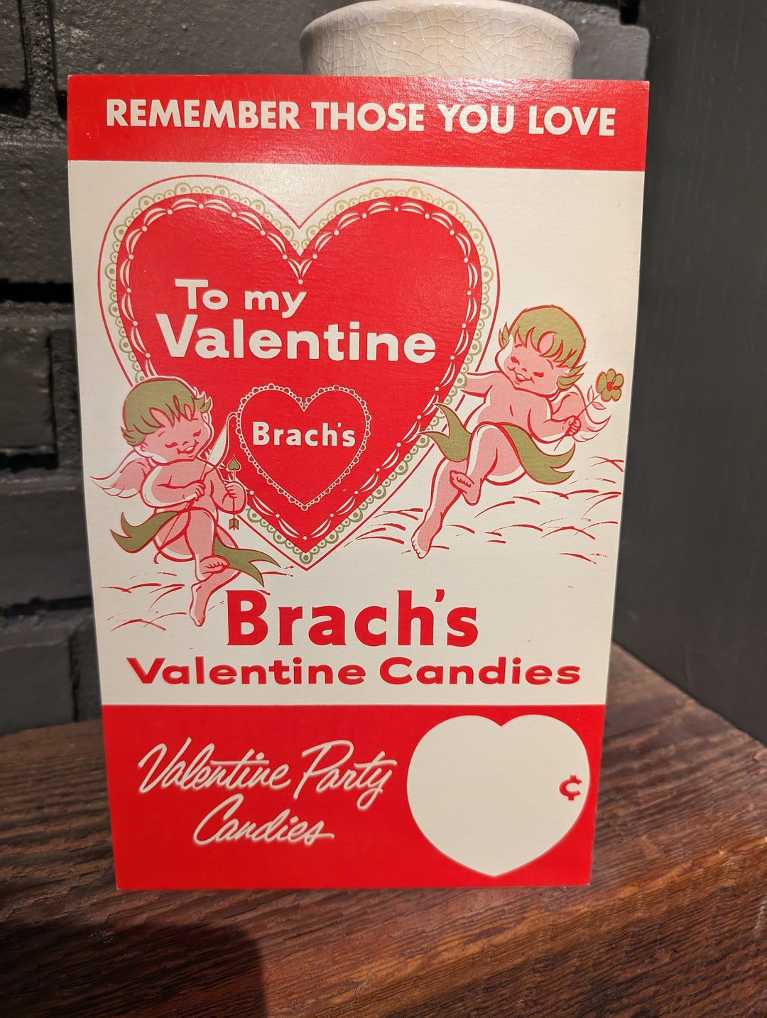 1960s Brach's Candy Valentine's Day Candies Treats Price Card Display ...
