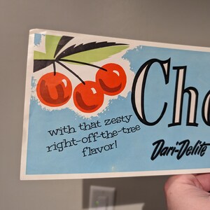 1950's Dari-delite Cherry Sundae Dairy Ice Cream Paper Soda Fountain ...