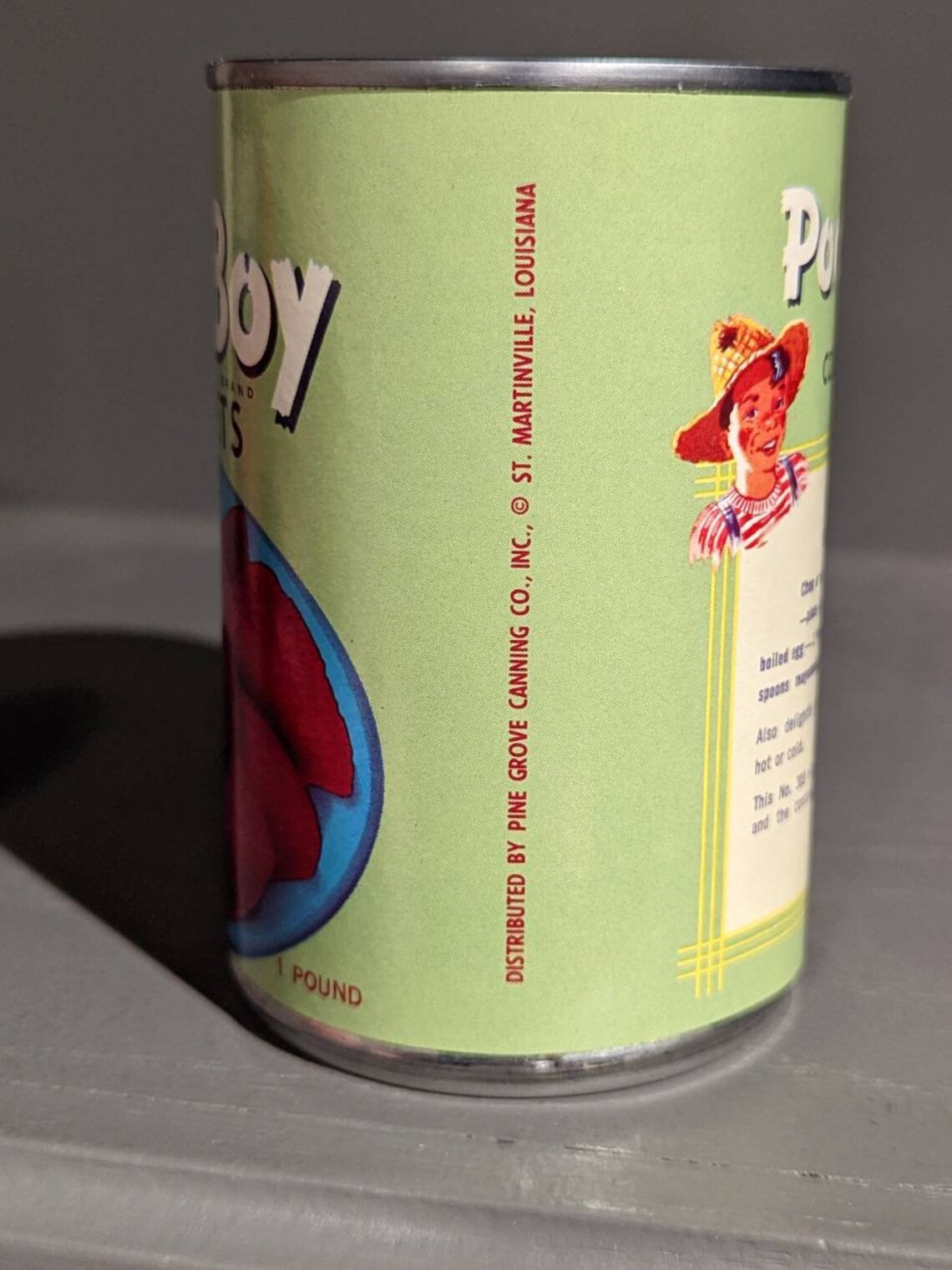 1960's Poor Boy Sliced Beets Can Label on Can Original Vintage St ...