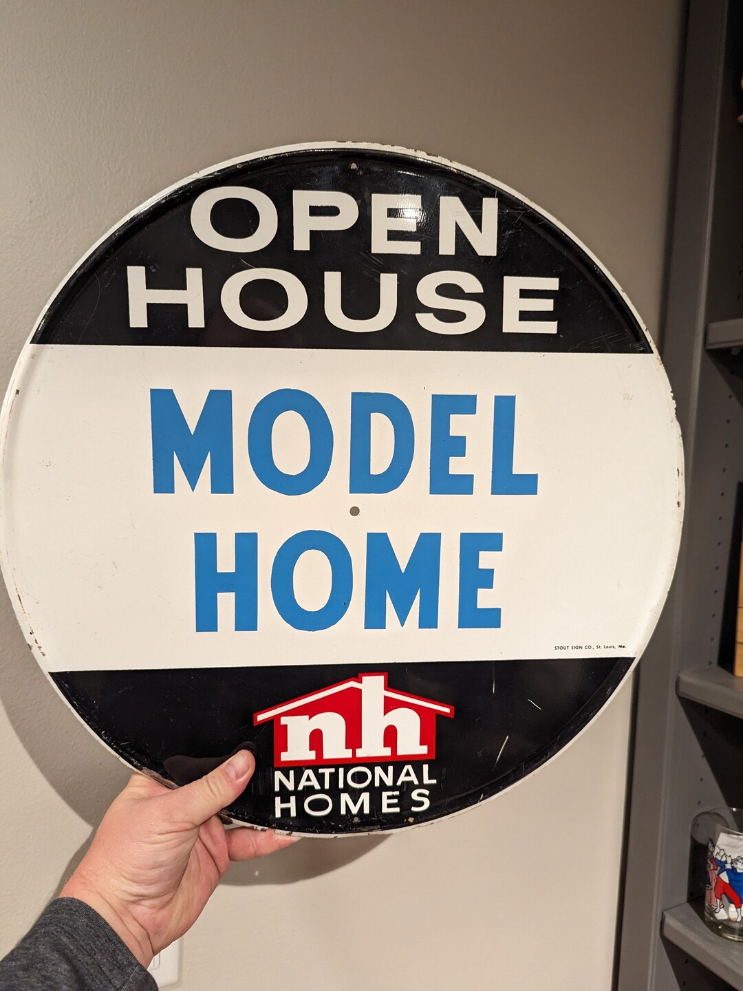 Original 1960's National Homes Model Home Mid Century Modern Metal Sign ...