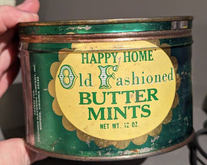 1950s Southern Home Old Fashioned Butter Candies Can - Old & Original ...