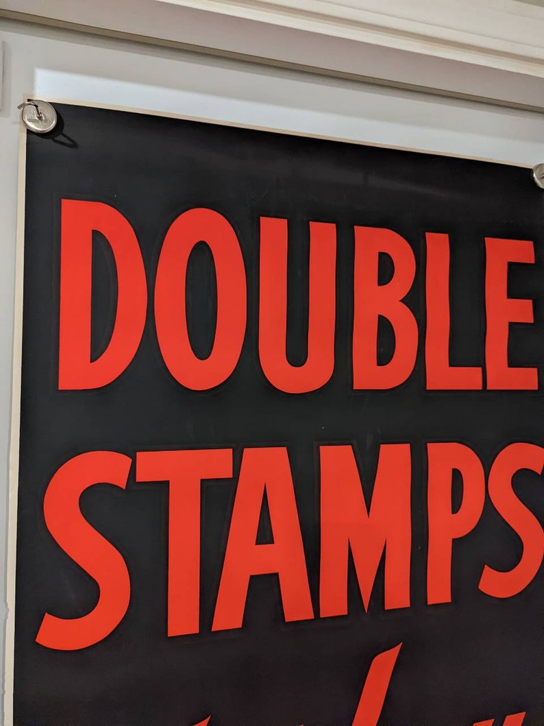 Original 1950's 60's Double Stamps Today Sign | Etsy