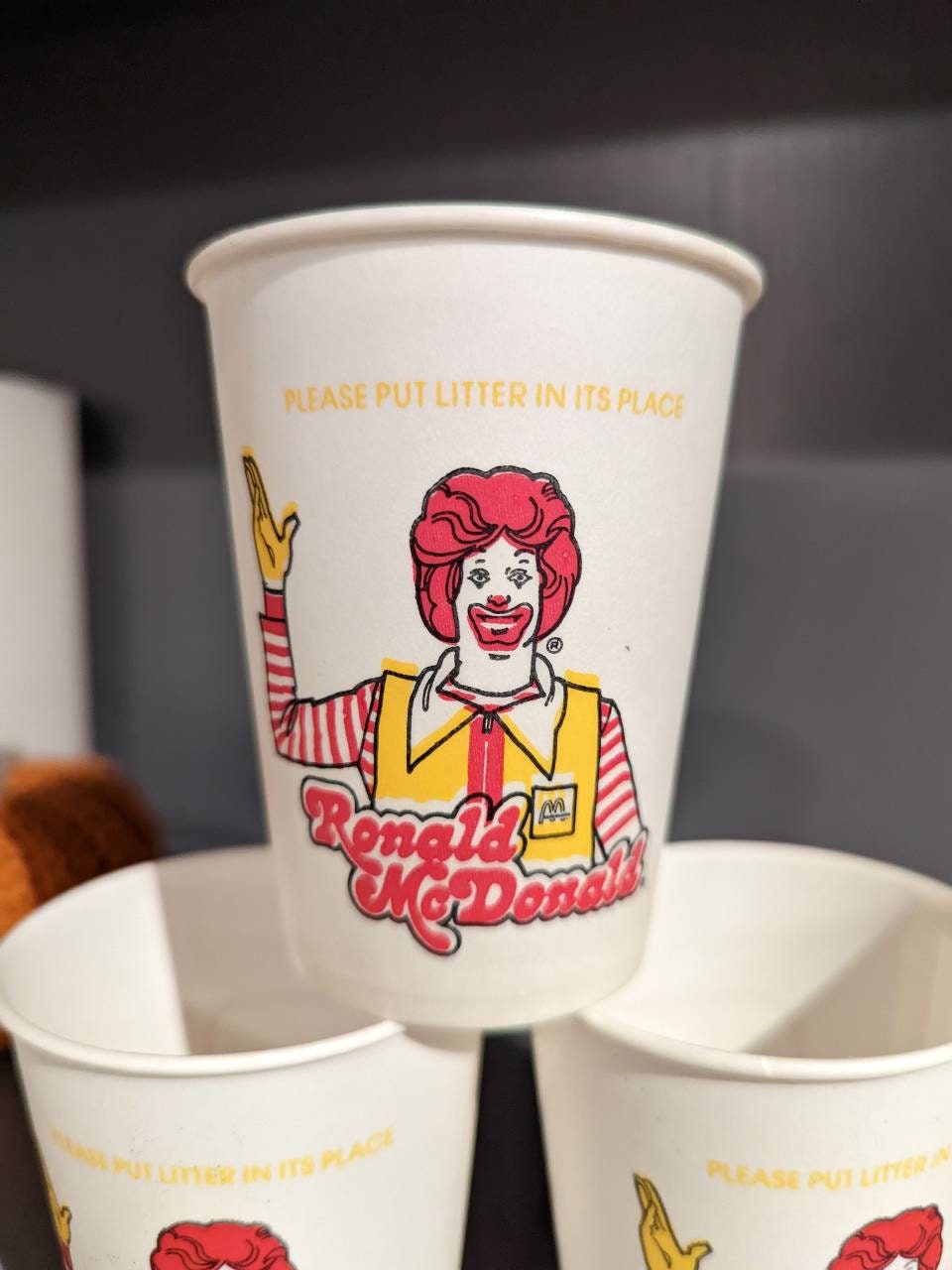 Lot of 3: NOS 1990's Ronald Mcdonald Cup - Mcdonald's American Can ...