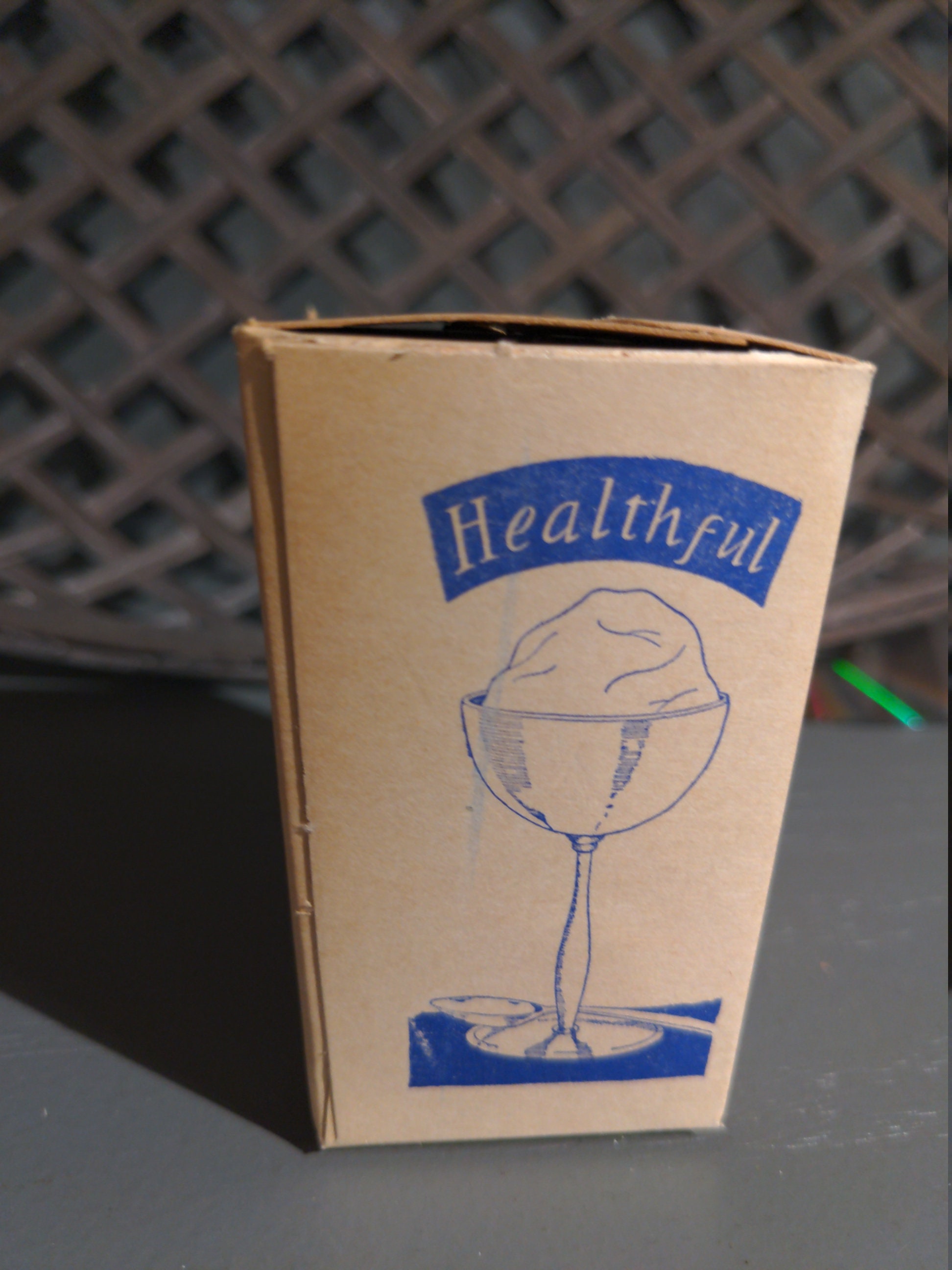 NOS Generic 1940's Ice Cream Container Box Blue White - Etsy