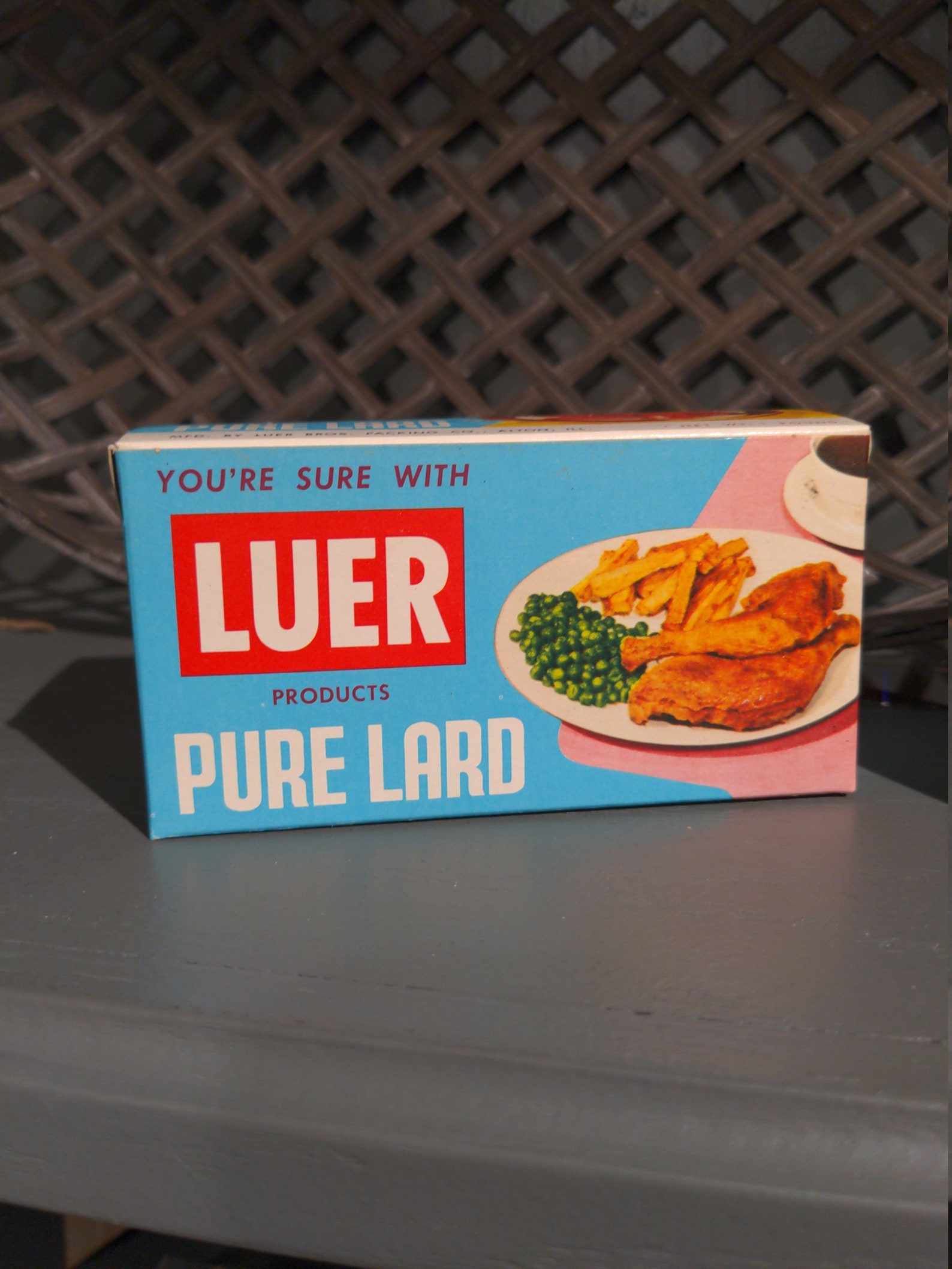 1950's LUER Lard One Pound Box Old & Original Kitchen - Etsy