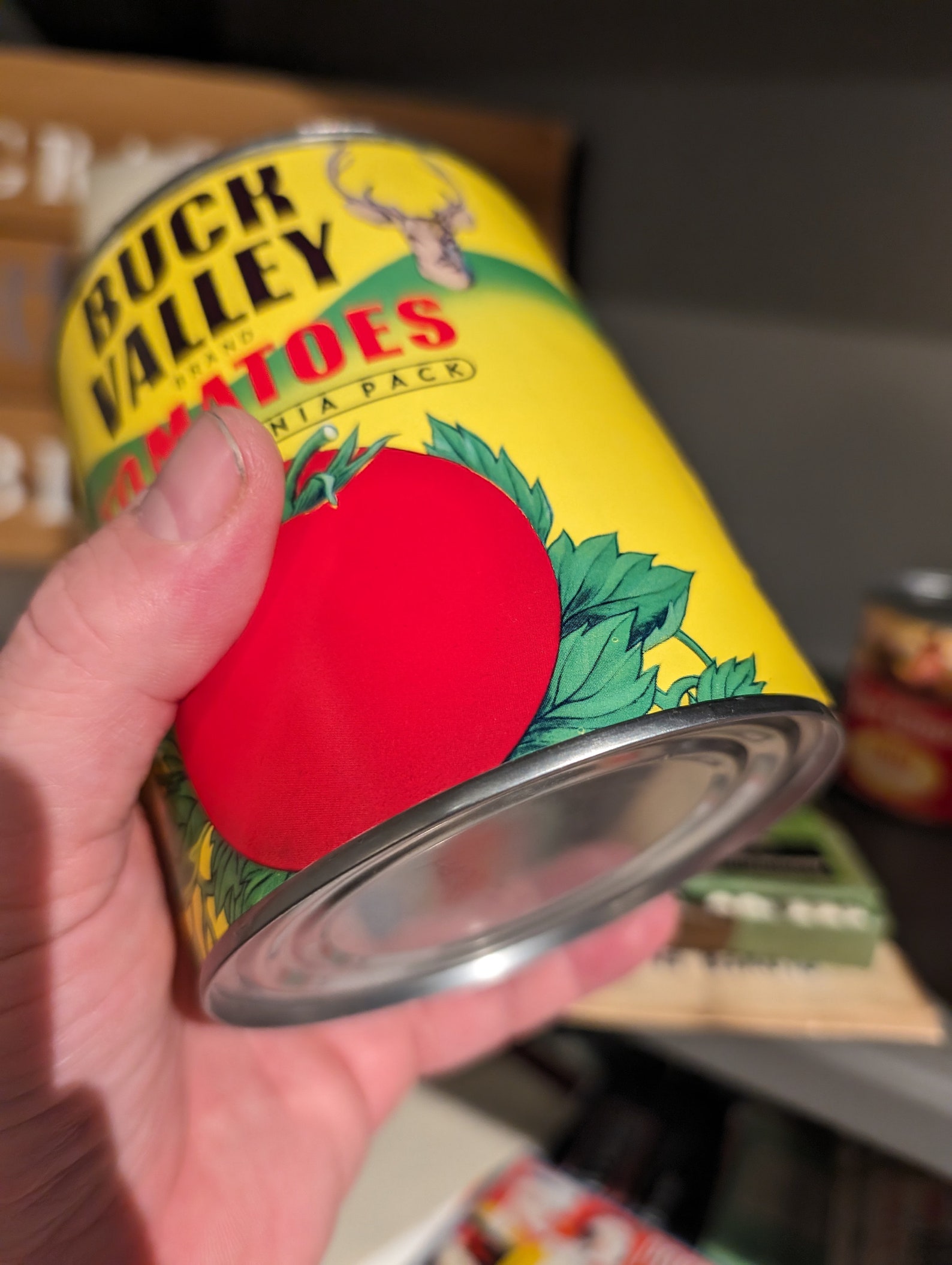 1960's Buck Valley Tomatoes Can Label on Can Original Vintage Buck ...