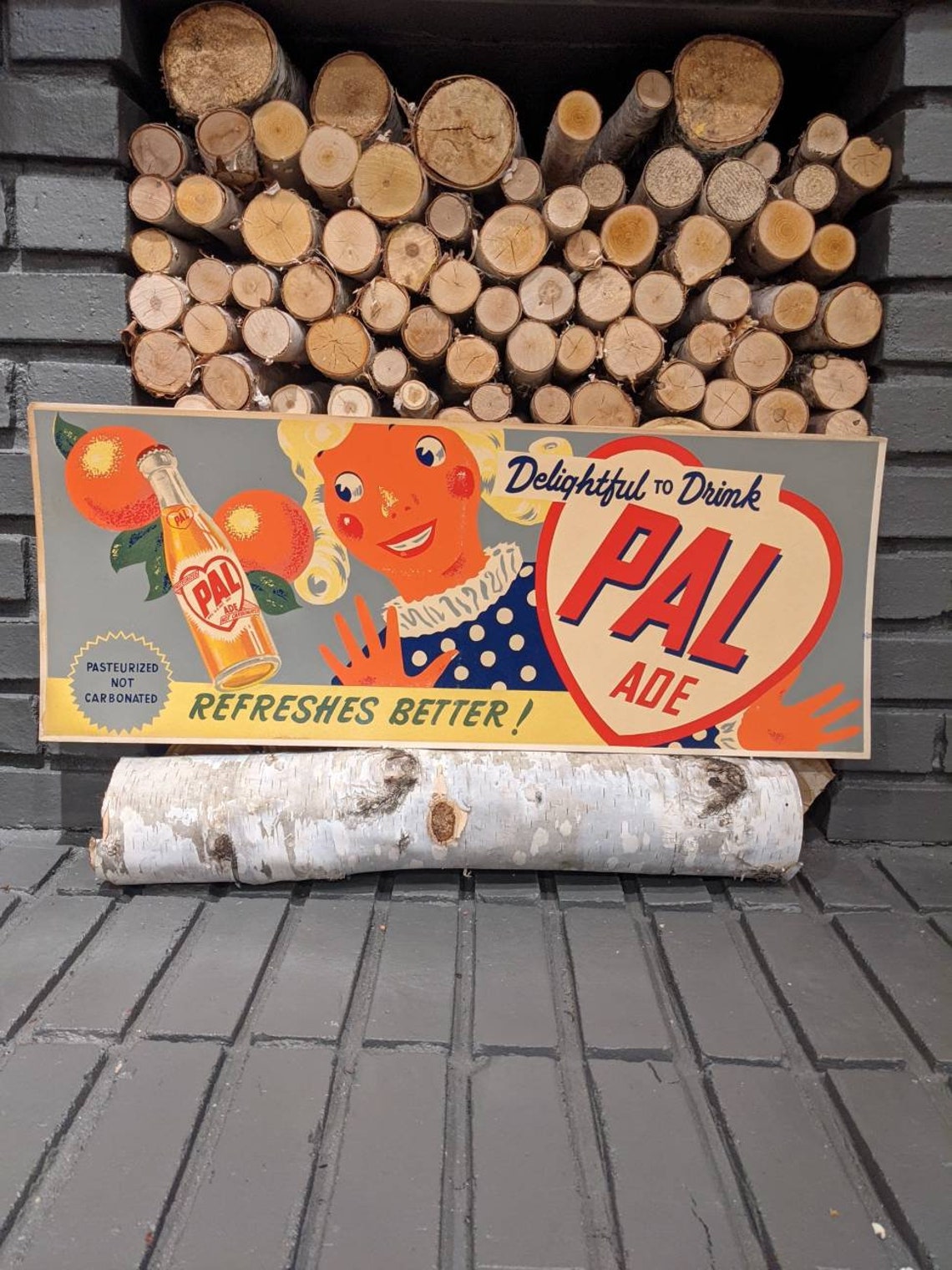 Large 1940's Pal Ade Soda Healthy Orange Drink Delightful | Etsy