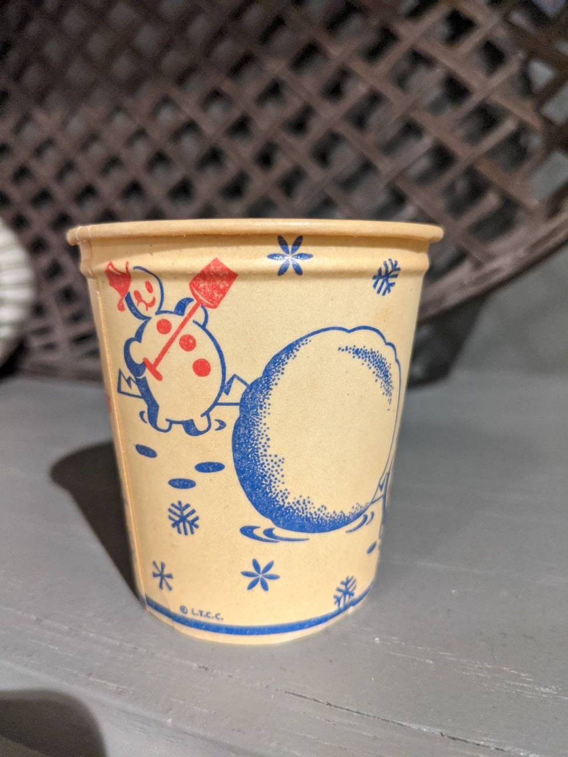 NOS 1940's Snowman Unknown Brand Ice Cream Sundae Cup | Etsy