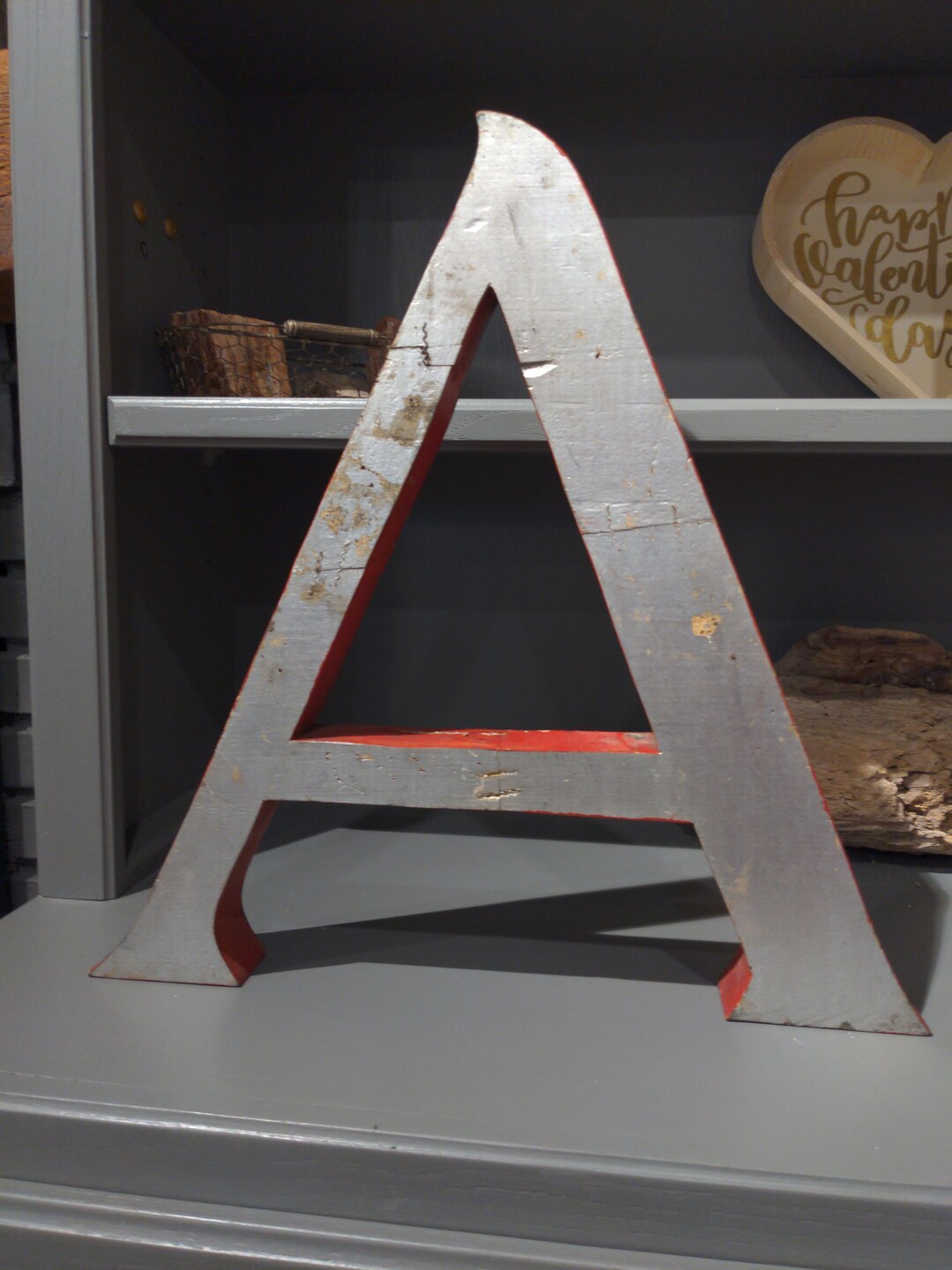 Large 18 A 1920's Billboard Letter Vintage Wood Sign Old and Original ...