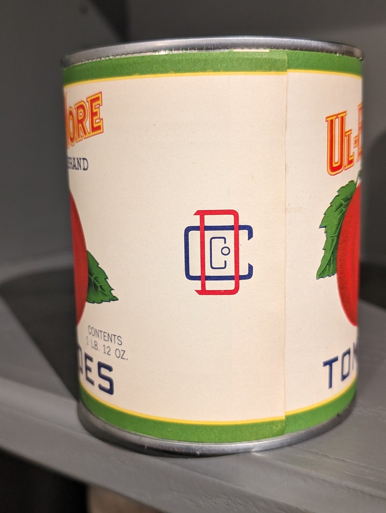 1930s 40s Ul-eat-more Tomatoes Can Label on Can Original Vintage Diegel ...