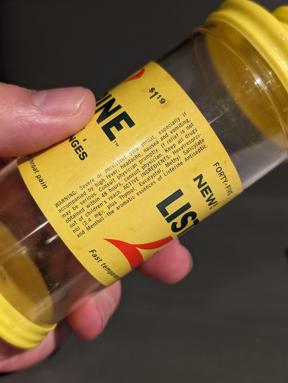 Original Vintage 1970s 80s Listerine Throat Lozenges Container ...