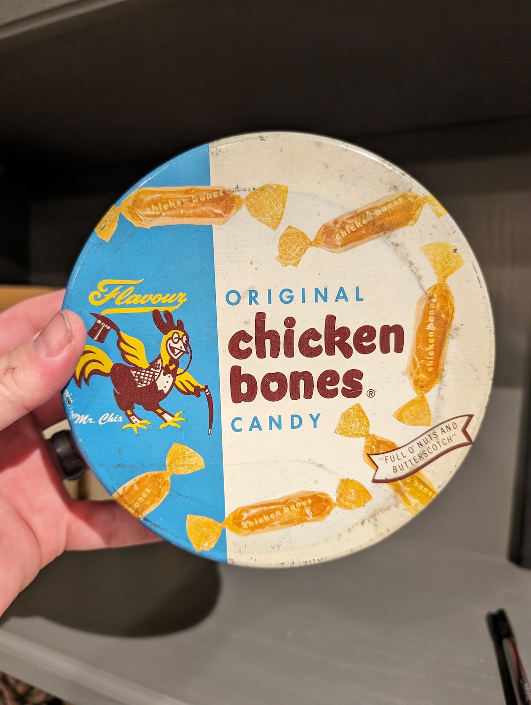 1940s Chicken Bones Hard Candies Can - Old & Original Tin - Flavour ...