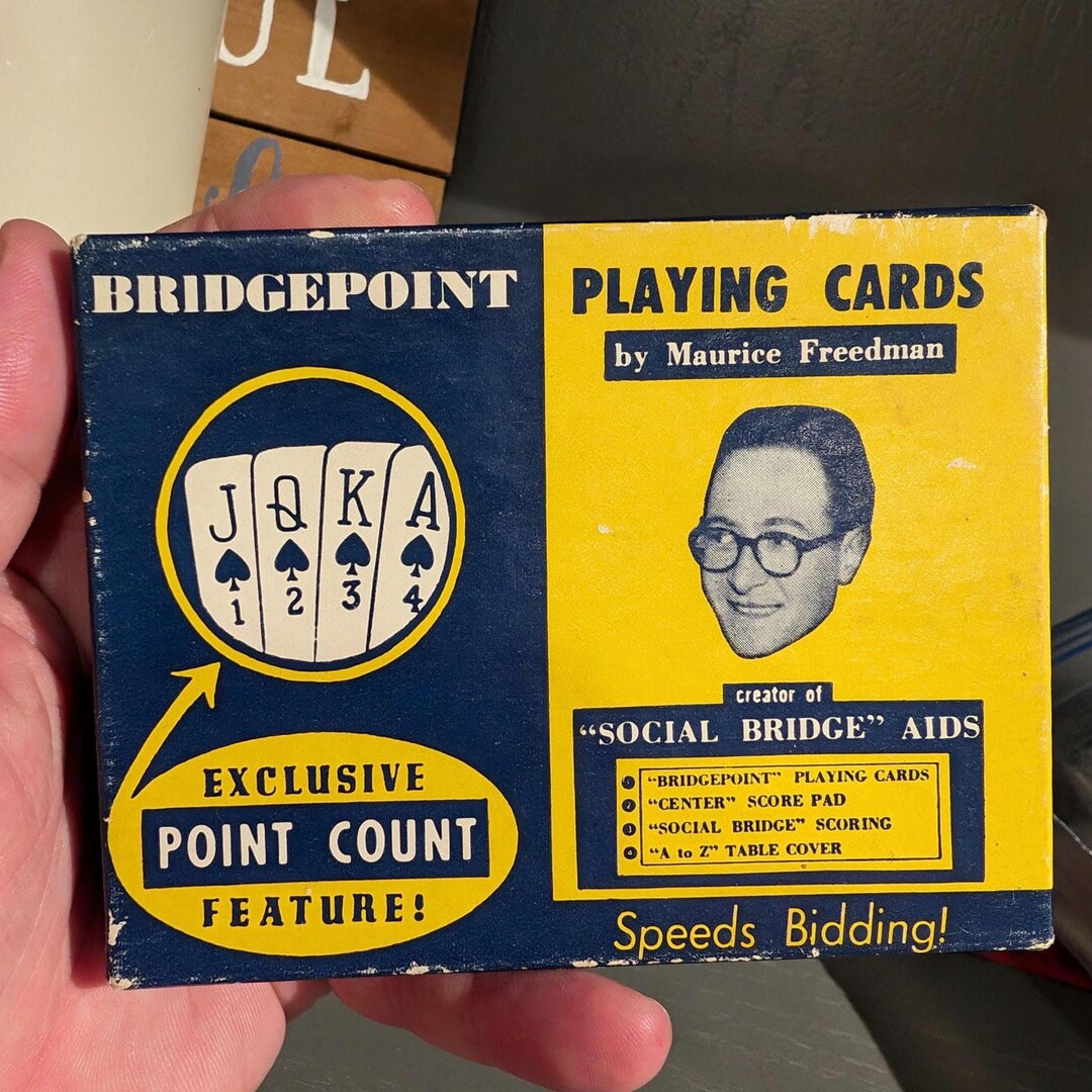 Original 1940's Bridgeport Bridge Playing Cards Game - Maurice Freeman ...