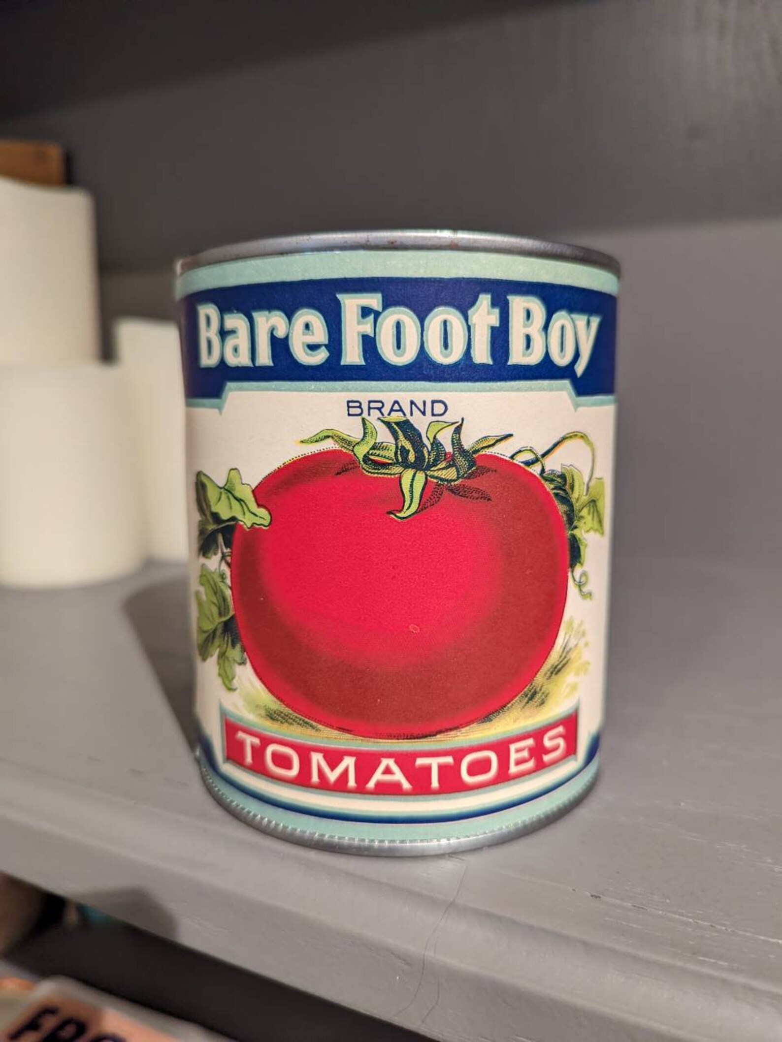 1920's Bare Foot Brand Tomatoes Can Label on Can Original - Etsy
