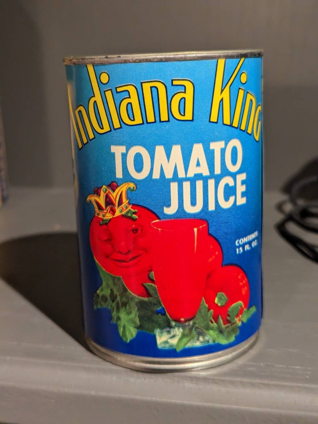 Vintage 1960s Indiana King Tomato Juice Tomatoes Can Food Can Label on ...