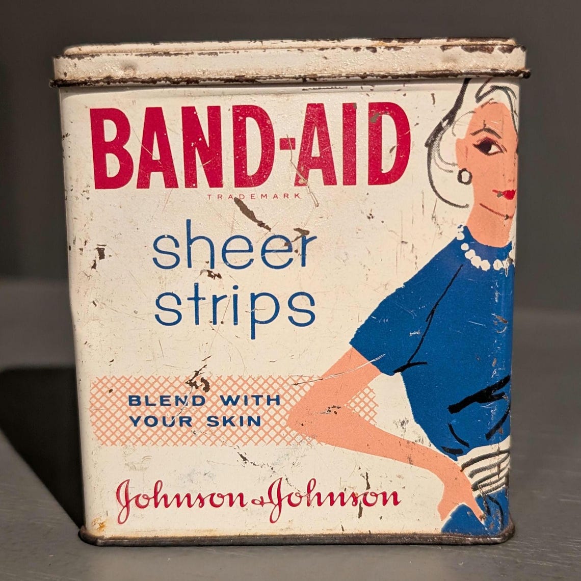 Original Vintage 1960's Band-aid Sheer Tin - Empty - Johnson & Johnson ...