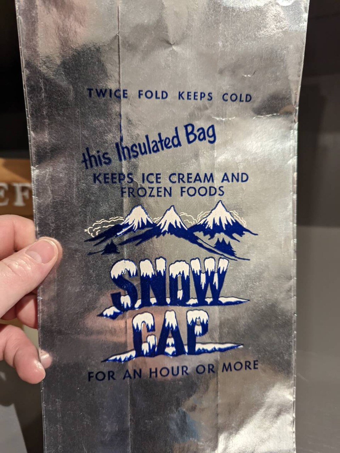 NOS 1990 Snow Cap Ice Cream Take Home Bag Sign - Old Stock - Etsy