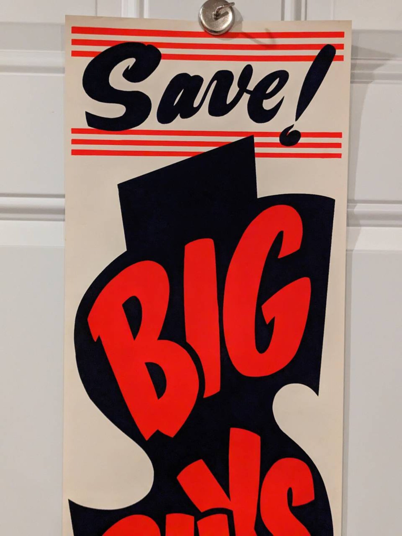 Original 1940s Save Big Buys Shop Sign Vintage Sign Poster - Etsy