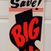 Original 1940s Save Big Buys Shop Sign Vintage Sign Poster - Etsy