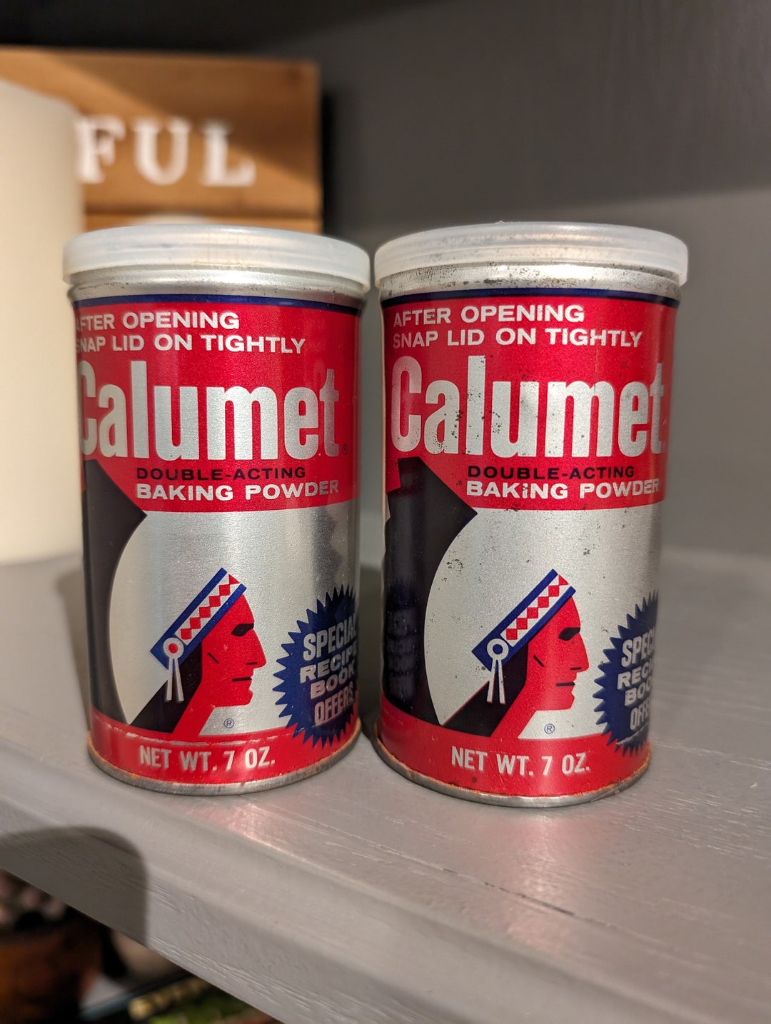 1980s Calumet Baking Powder Tin - Old & Original General Foods New York ...