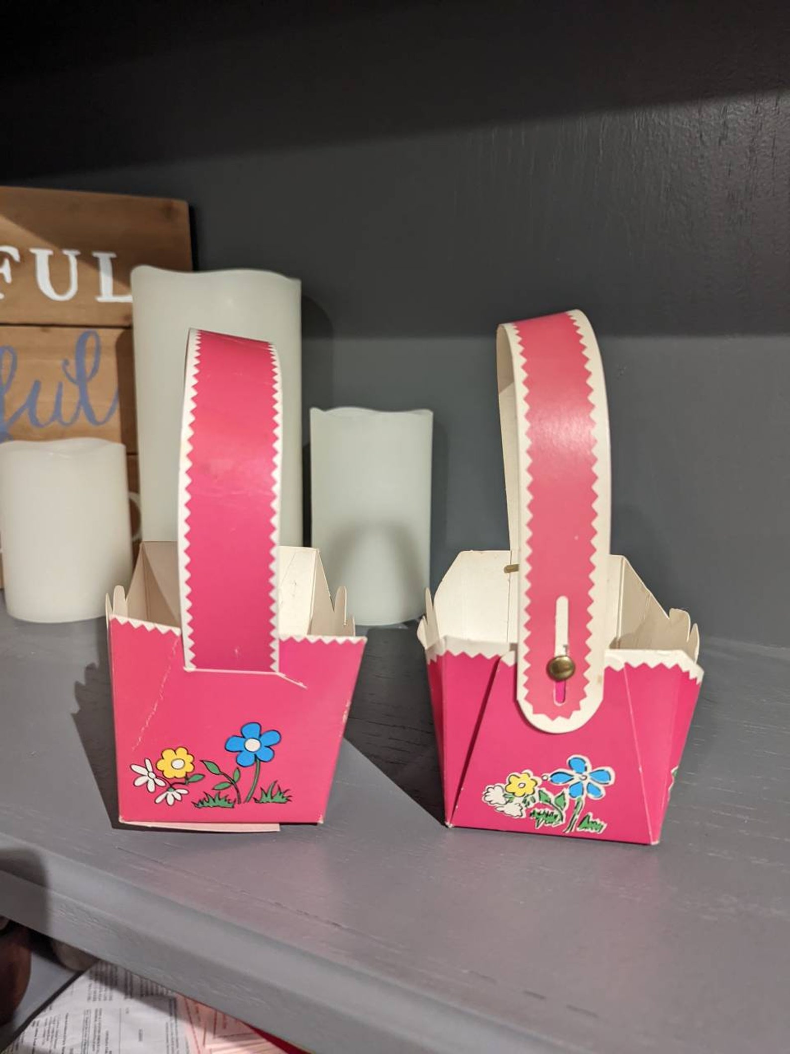 1980's/90's Russell Stover Candy Easter Treats Easter Baskets Display ...