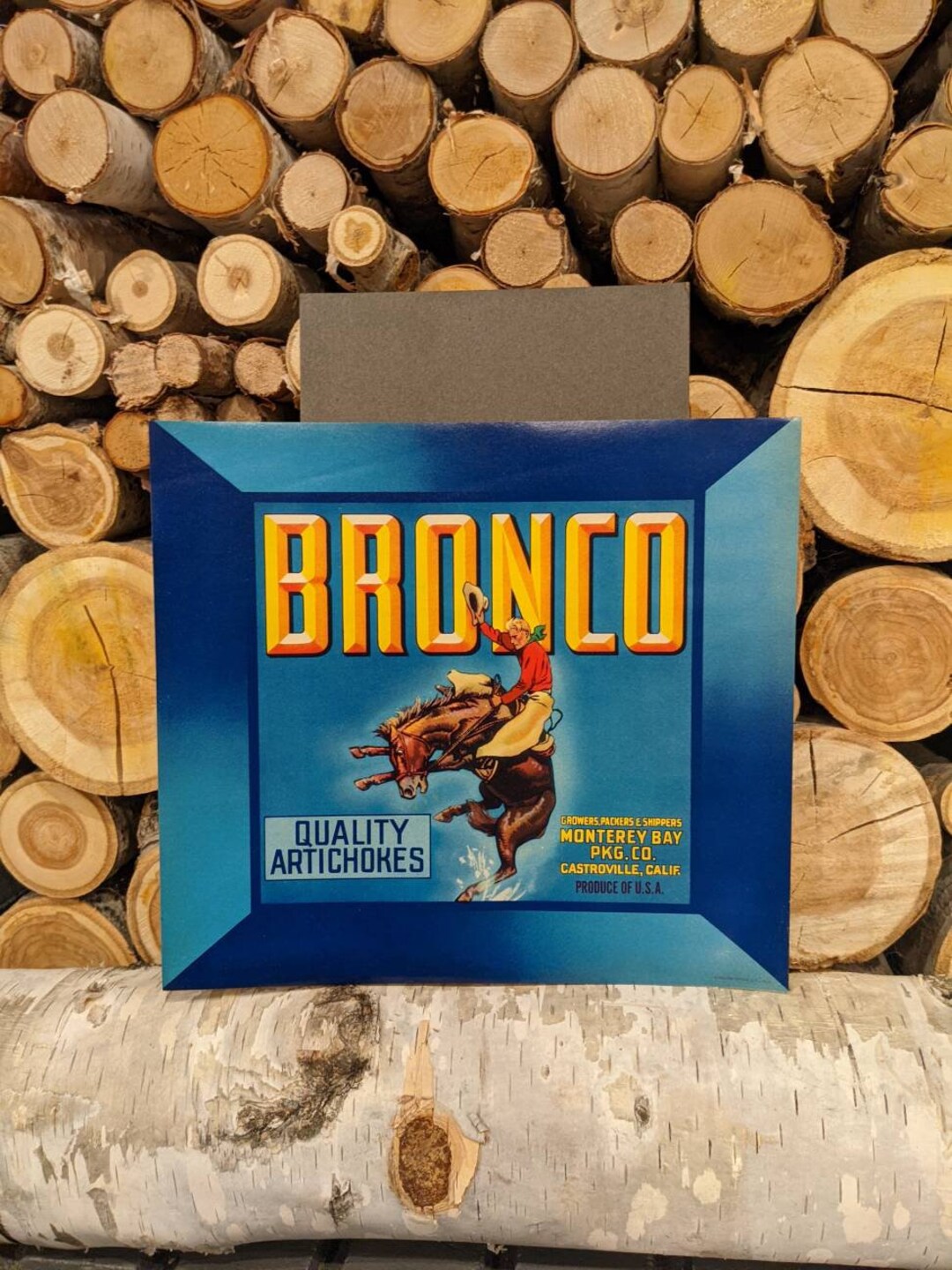 1940's Bronco Artichokes Bucking Bronco Fruit Crate Label - Etsy